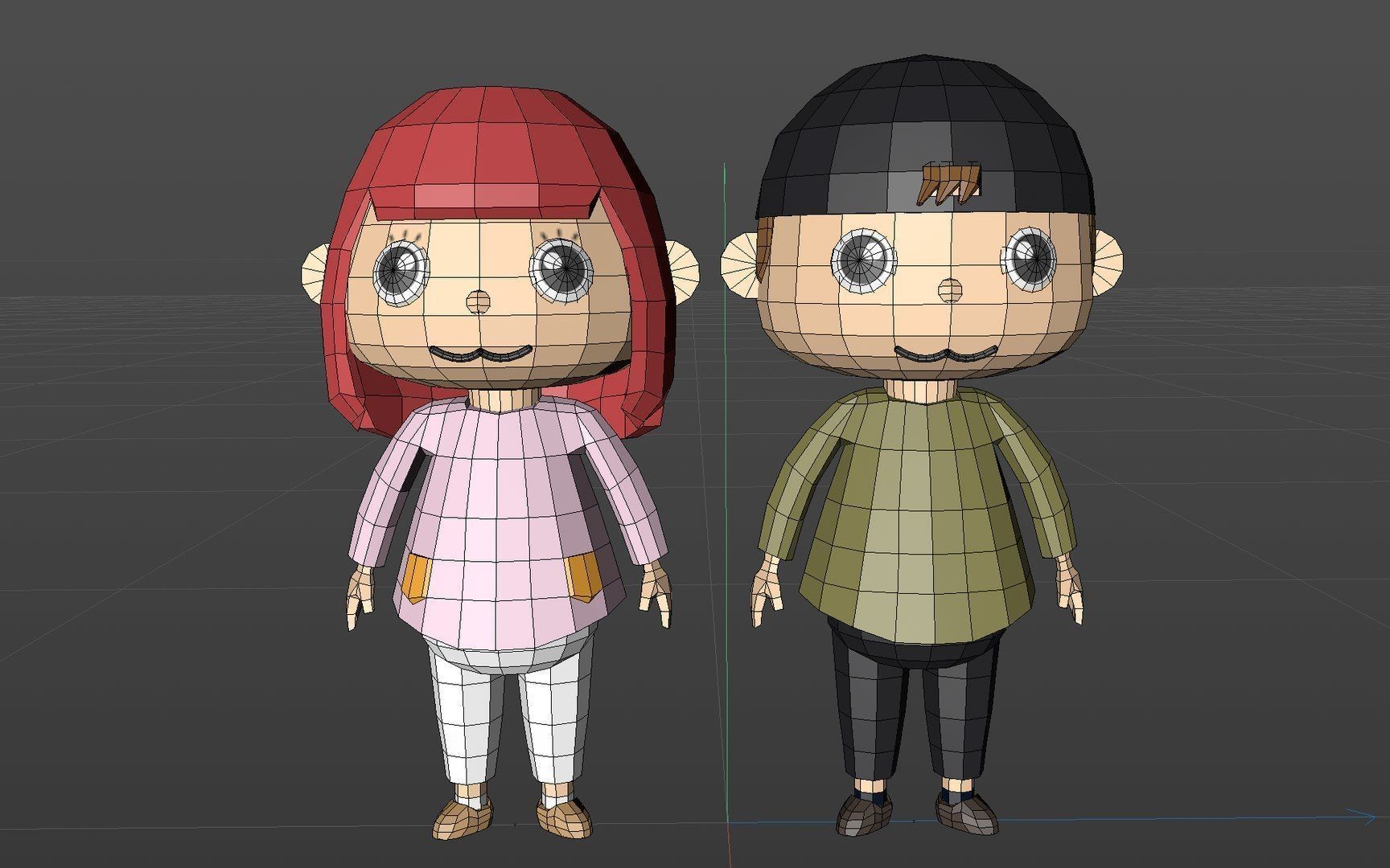 3D model Low poly Cartoon character Youth VR / AR / low-poly | CGTrader
