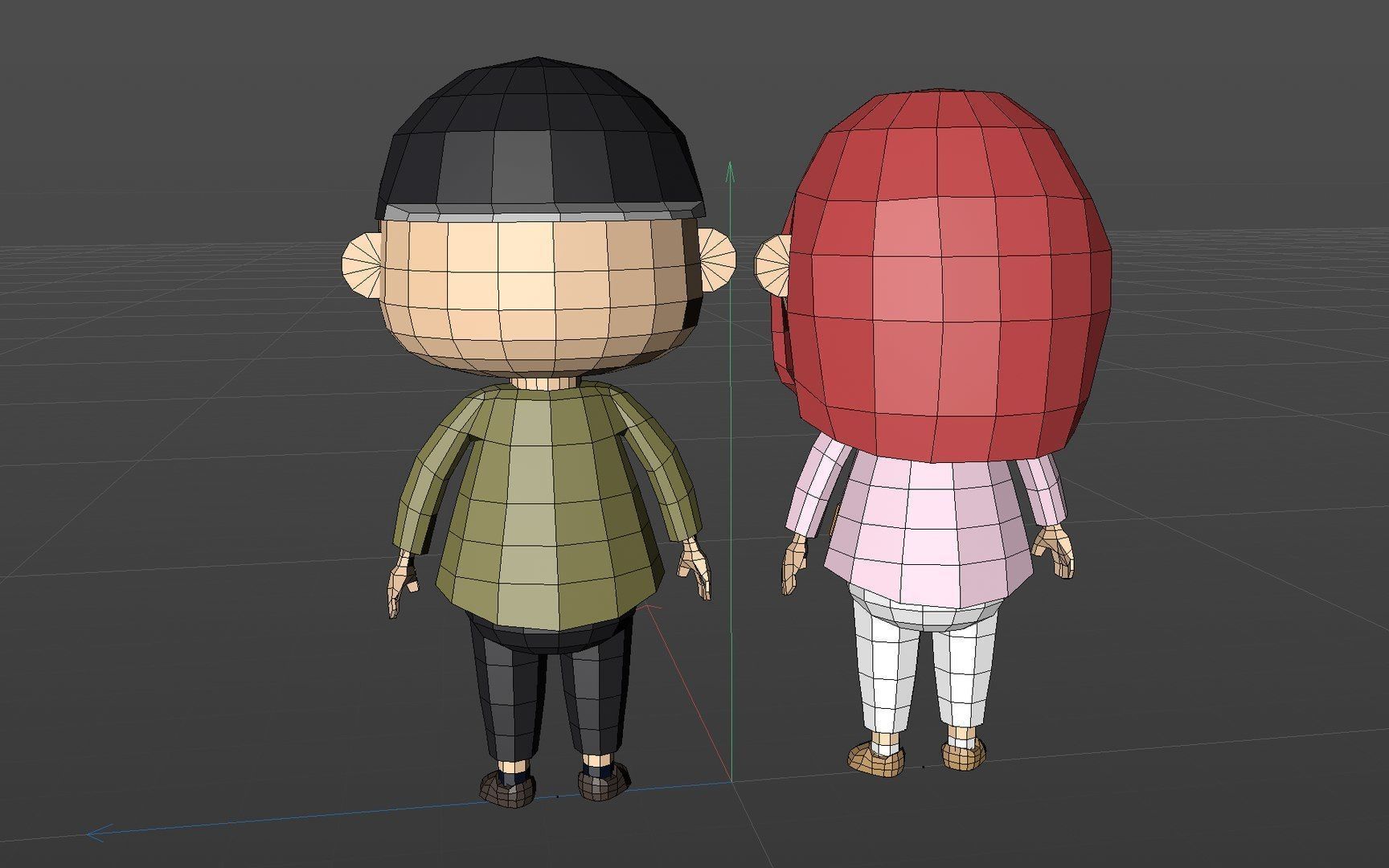 3D model Low poly Cartoon character Youth VR / AR / low-poly | CGTrader