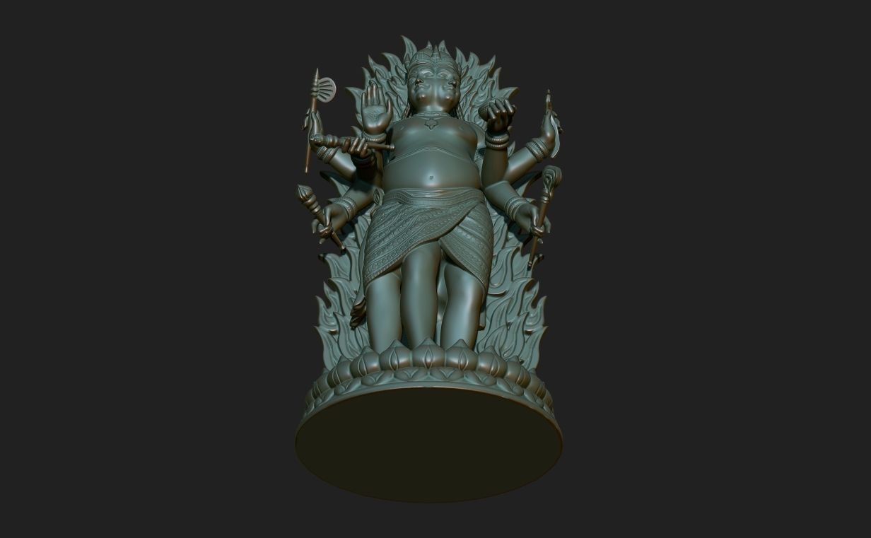 Hindu God Statue 220830 3D model 3D printable | CGTrader