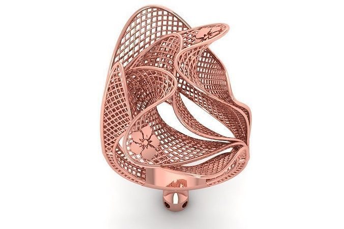 Filigree Ring STL OBJ FBX Renders Details 3D model 3D printable | CGTrader