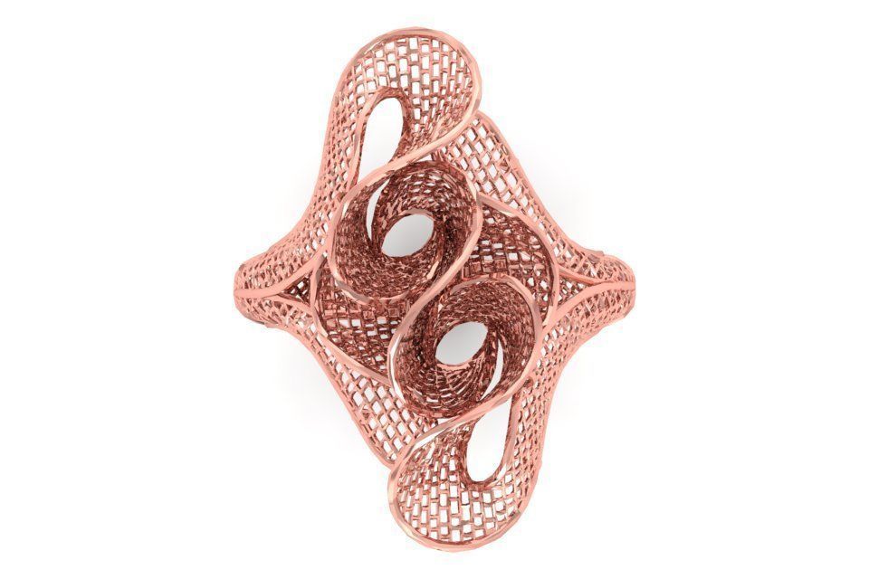Filigree Ring STL OBJ FBX Renders Details 3D model 3D printable | CGTrader