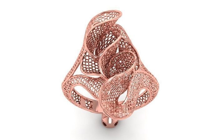 Filigree Ring STL OBJ FBX Renders Details 3D model 3D printable | CGTrader