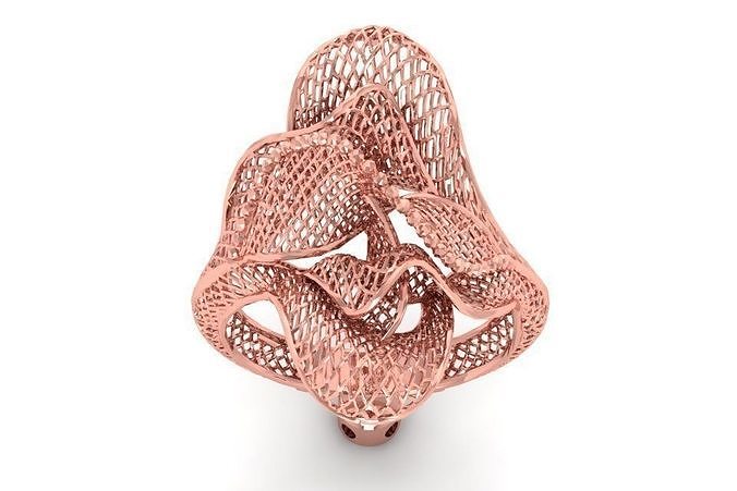 Filigree Ring STL OBJ FBX Renders Details 3D model 3D printable | CGTrader