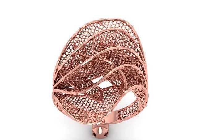 Filigree Ring STL OBJ FBX Renders Details 3D model 3D printable | CGTrader