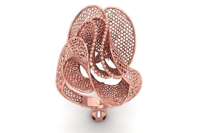 Filigree Ring STL OBJ FBX Renders Details 3D model 3D printable | CGTrader