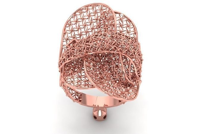 Filigree Ring STL OBJ FBX Renders Details 3D model 3D printable | CGTrader