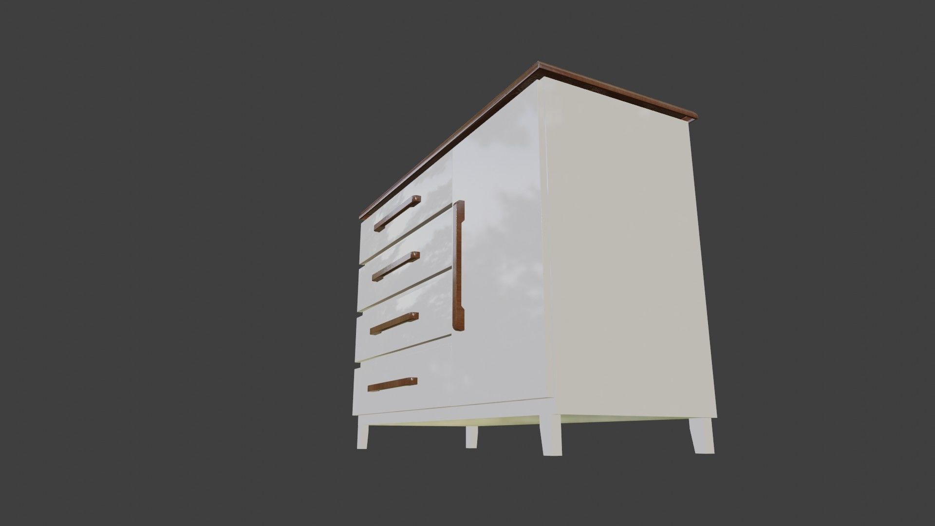 3D model Dresser chest of drawers VR / AR / low-poly | CGTrader
