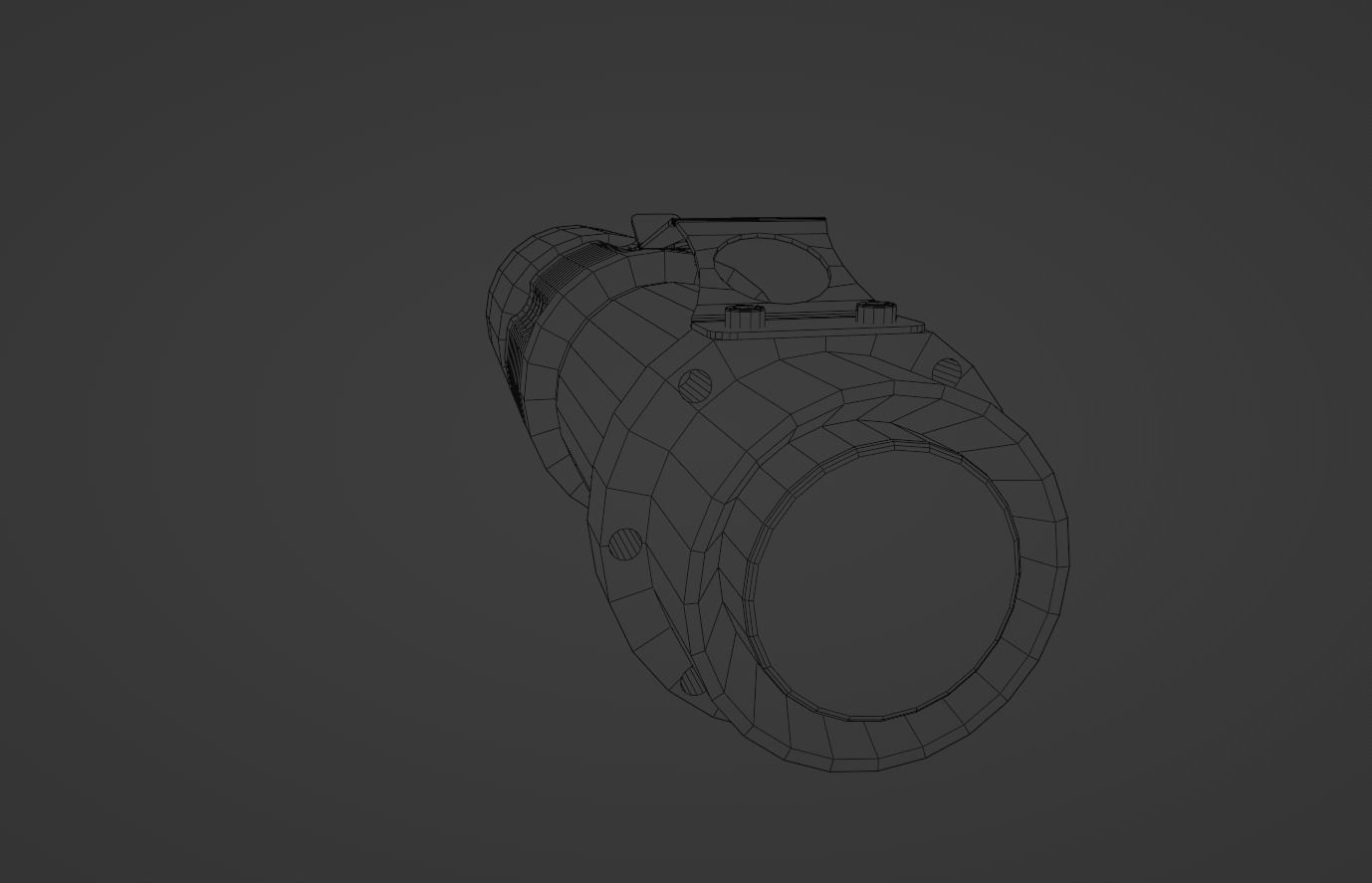 3D model Flashlight Tactical VR / AR / low-poly | CGTrader