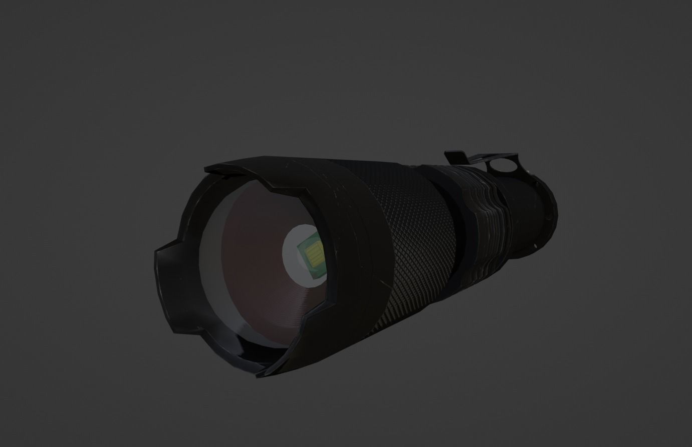 3D model Flashlight Tactical VR / AR / low-poly | CGTrader