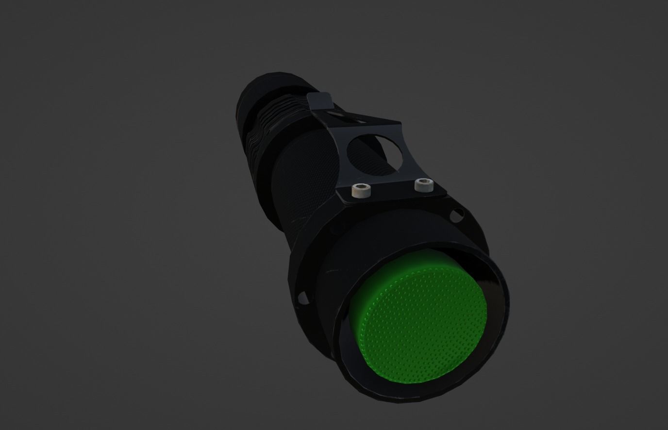 3D model Flashlight Tactical VR / AR / low-poly | CGTrader