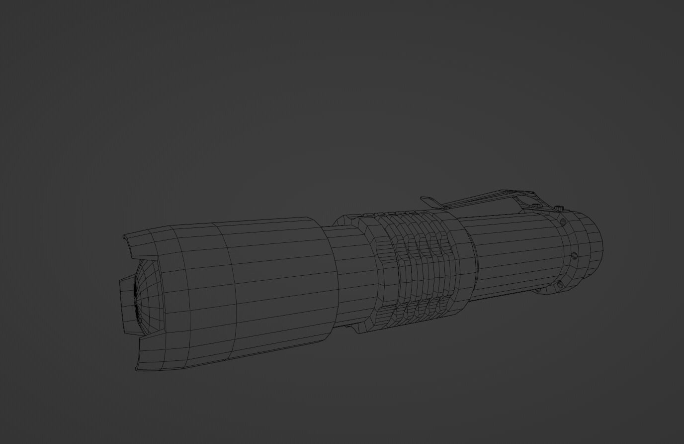 3D model Flashlight Tactical VR / AR / low-poly | CGTrader