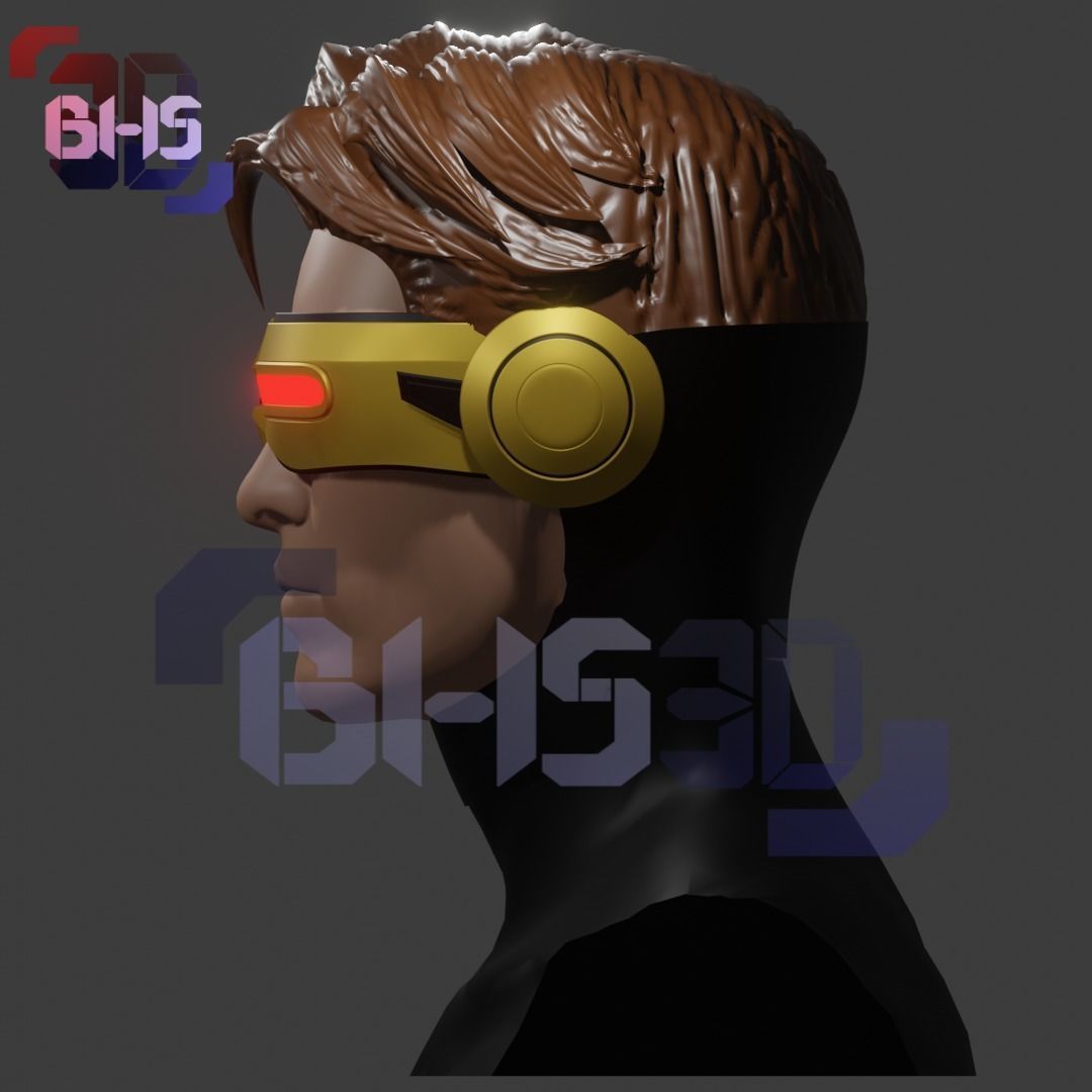 Cyclops Xmen googles 3D 3D model 3D printable | CGTrader