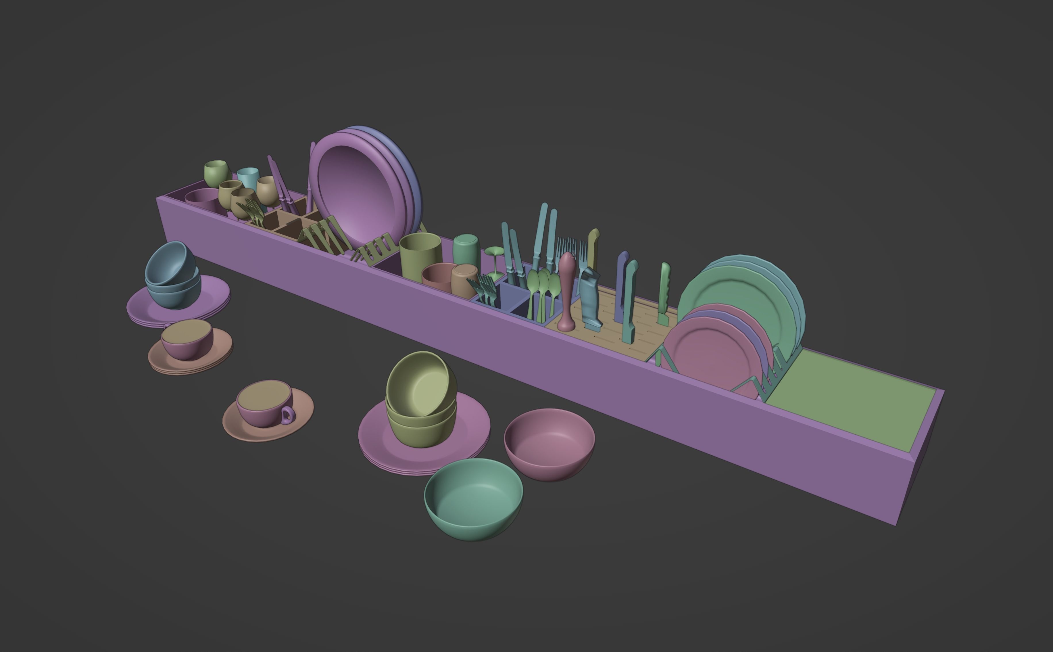 Tableware and Dinnerware 3D model | CGTrader