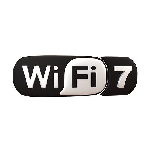 3D model Wifi 7 Symbol v1 002 VR / AR / low-poly | CGTrader