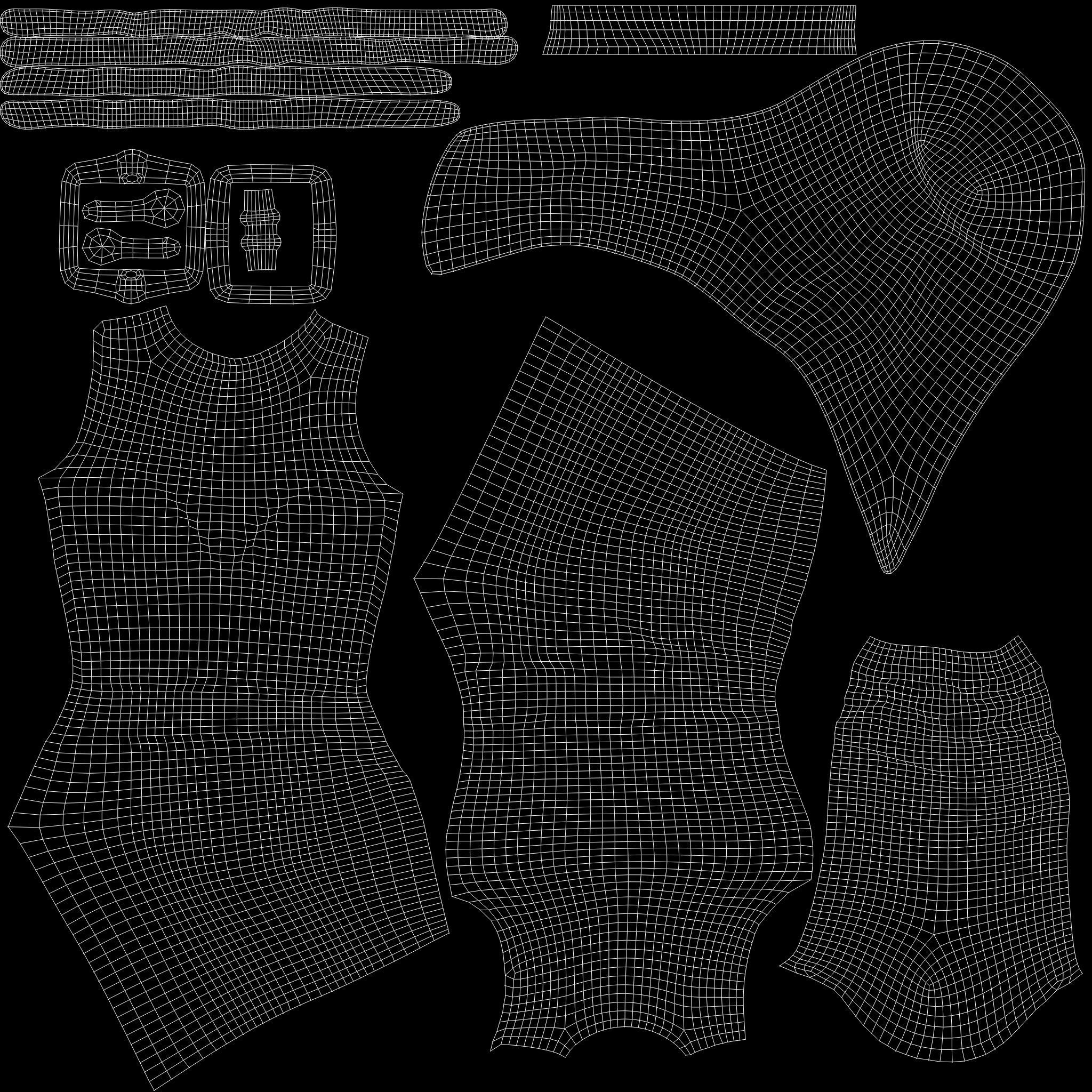 3D model Cyberpunk Futuristic Modern Mini Dress Outfit VR / AR / low ...