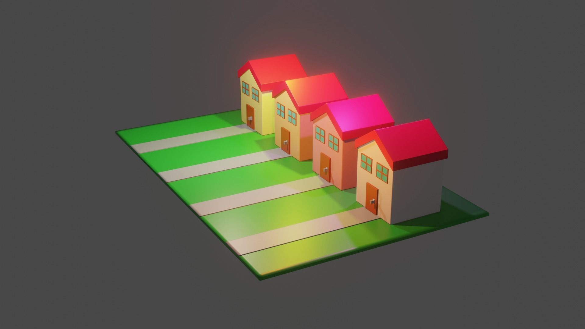 Free low poly simple house for free game asset free VR / AR / low-poly ...