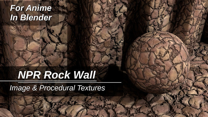 For Anime - NPR Rock Wall Texture | CGTrader