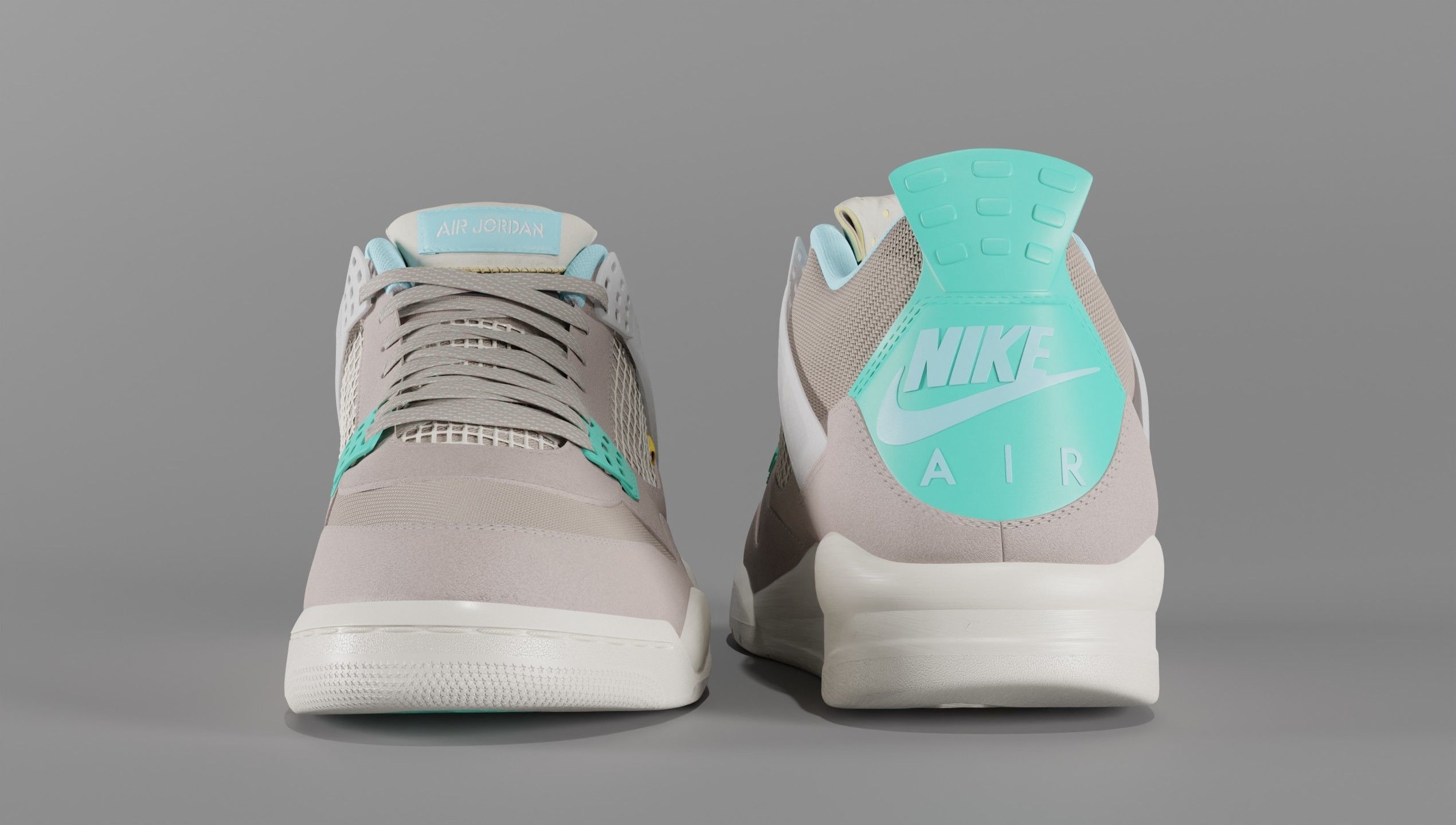3D model Jordan 4 Union LA Taupe Haze VR / AR / low-poly | CGTrader