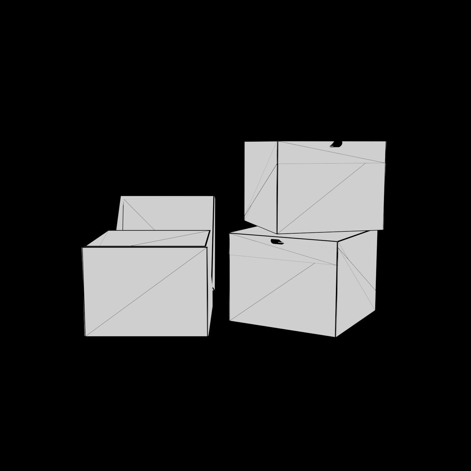 ANGLED CUFF RING BOX - Package 3D model 3D model | CGTrader