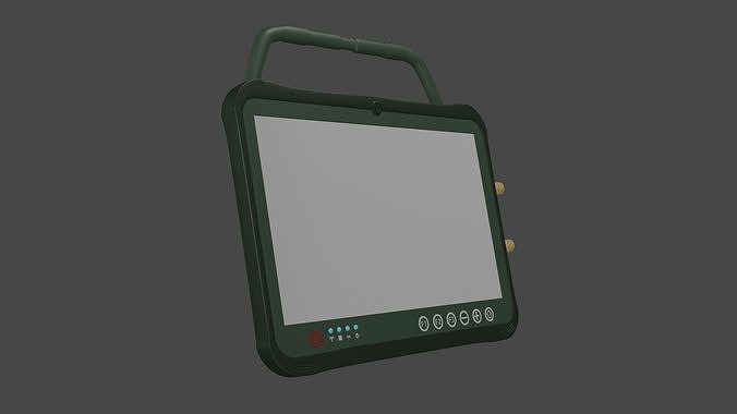 military tablet free 3D model | CGTrader