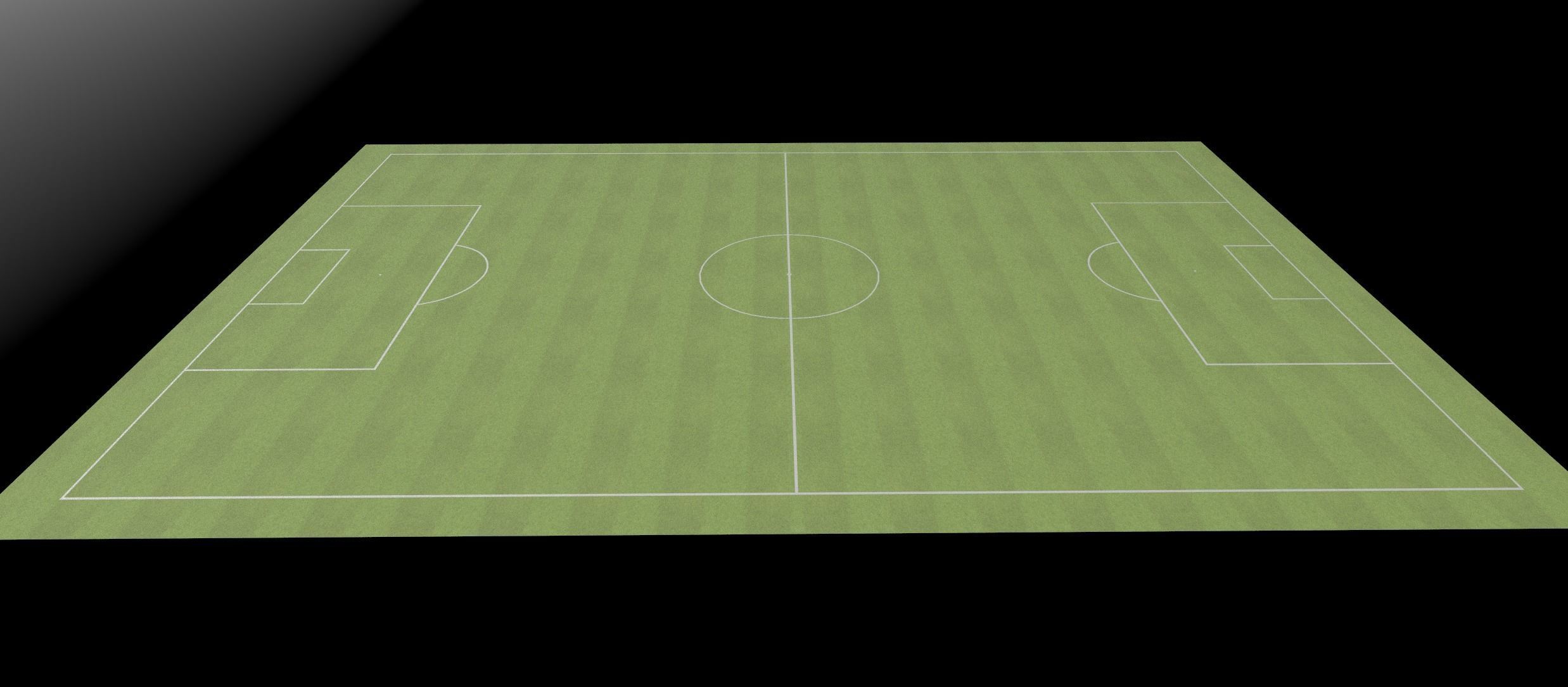 3D model Football Field with different texture options VR / AR / low ...