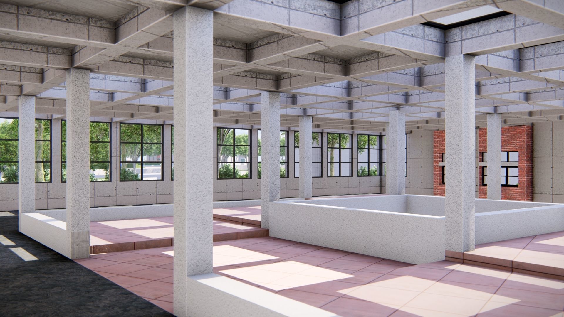 3D model UNIVERSITY CAMPUS SKETCHUP MODEL VR / AR / low-poly | CGTrader