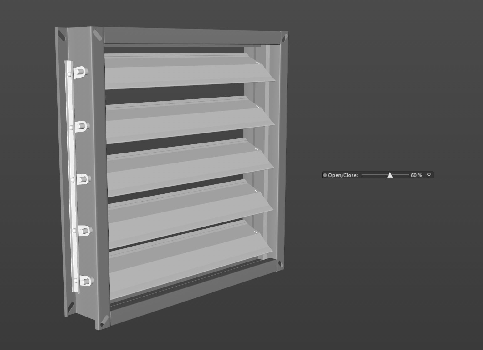 3D model Damper HVAC VR / AR / low-poly | CGTrader