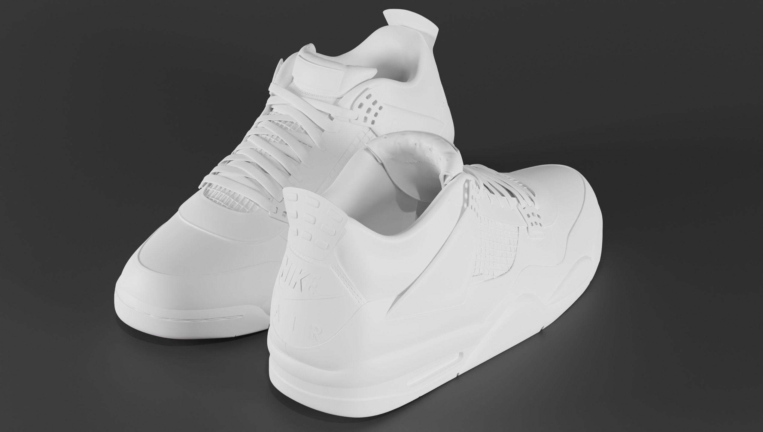 3D model Jordan 4 Union LA Blue VR / AR / low-poly | CGTrader