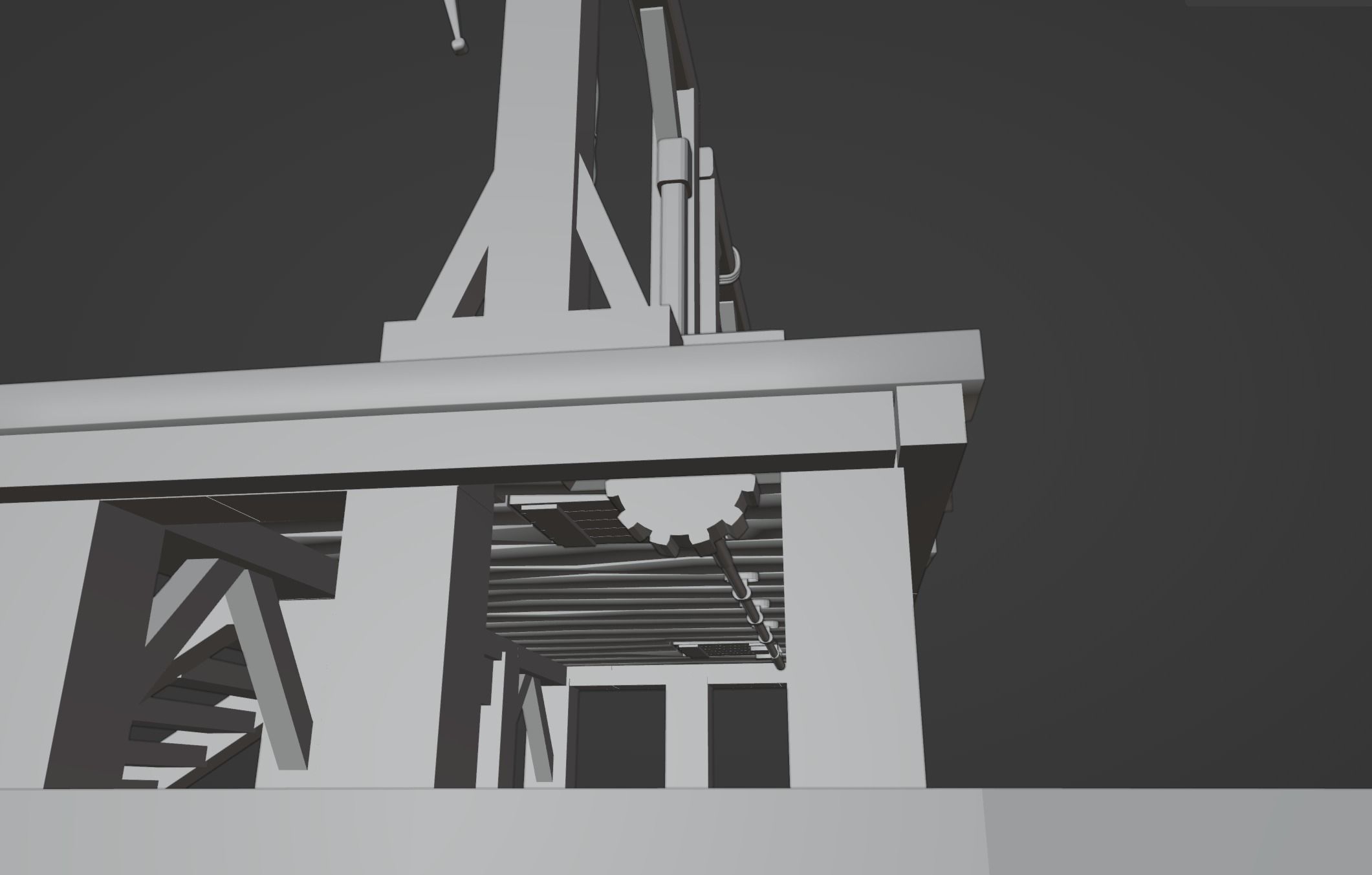 Gallow guillotine 3D model | CGTrader