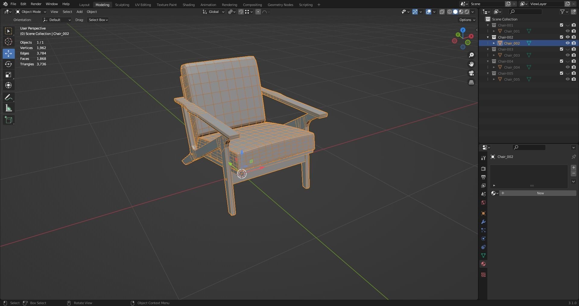 Low Poly Chairs - Unreal - Unity - Blender free VR / AR / low-poly 3D ...