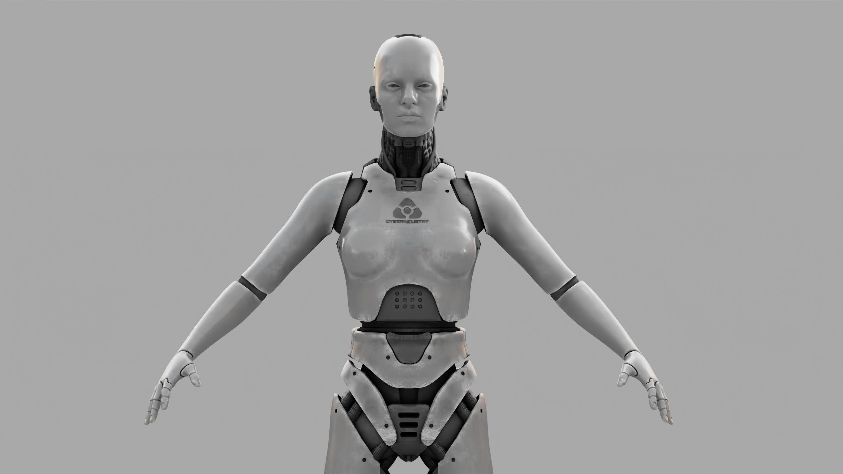 HUMANOID M2000 rigged character 3D model rigged | CGTrader