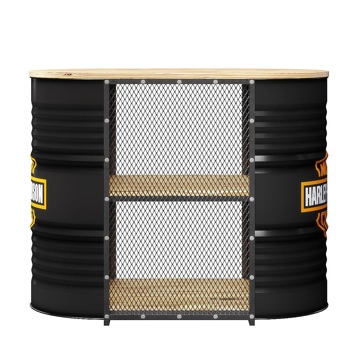 Barrel reception desk 3D model | CGTrader