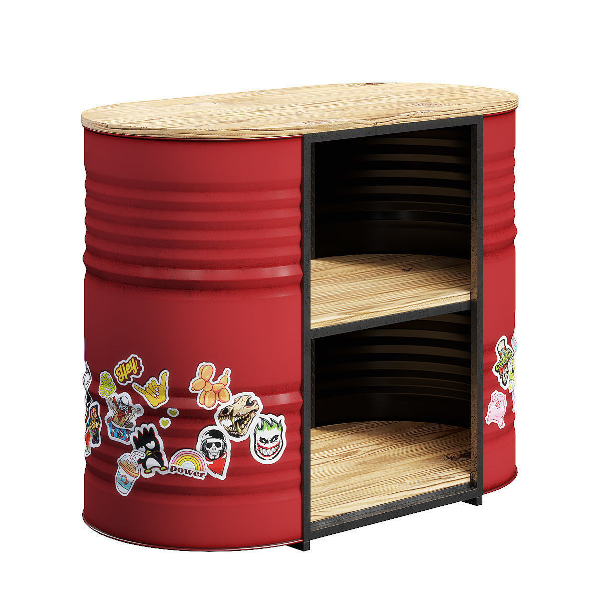 Barrel reception desk 3D model | CGTrader