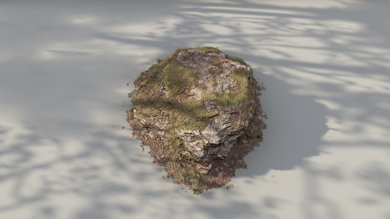Mossy Forest Rock A Single free 3D model | CGTrader