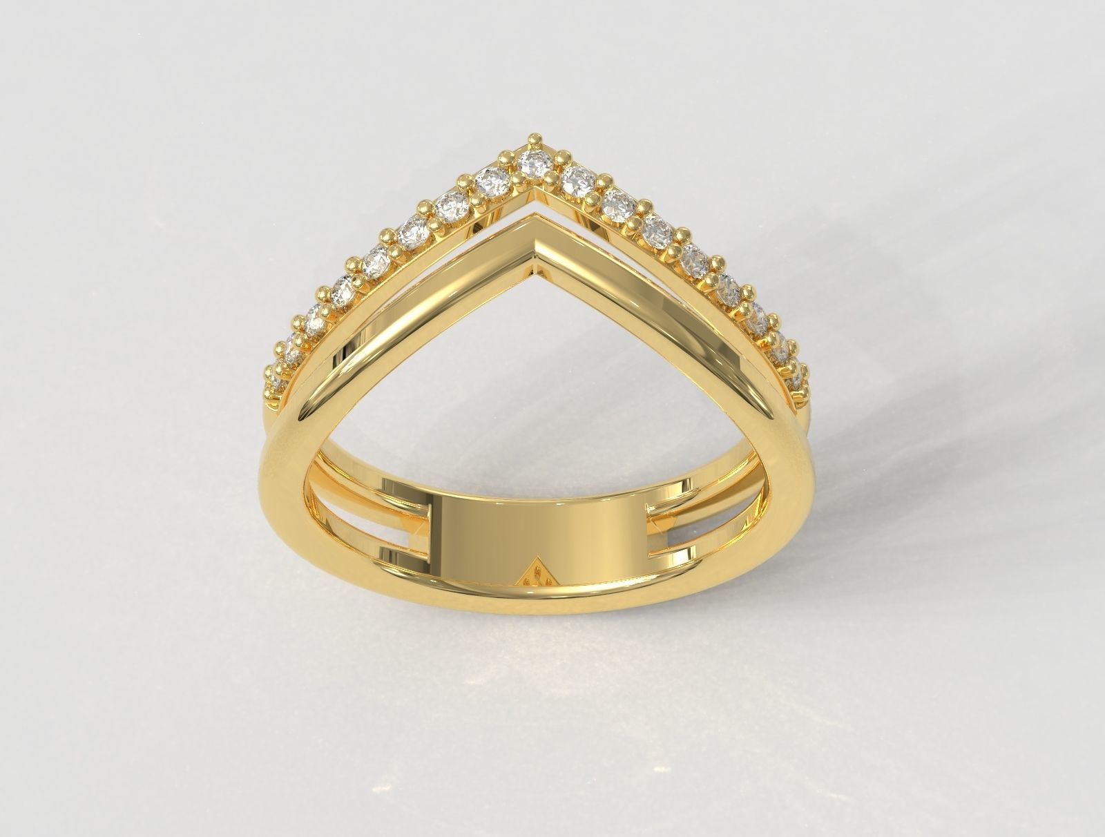 Double Ring 3D model 3D printable | CGTrader
