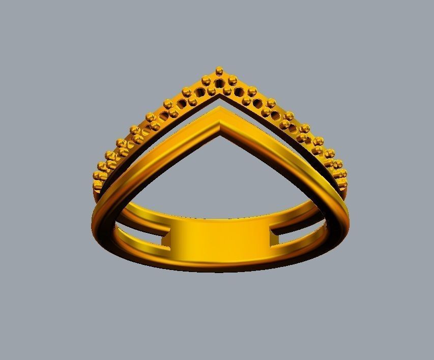 Double Ring 3D model 3D printable | CGTrader