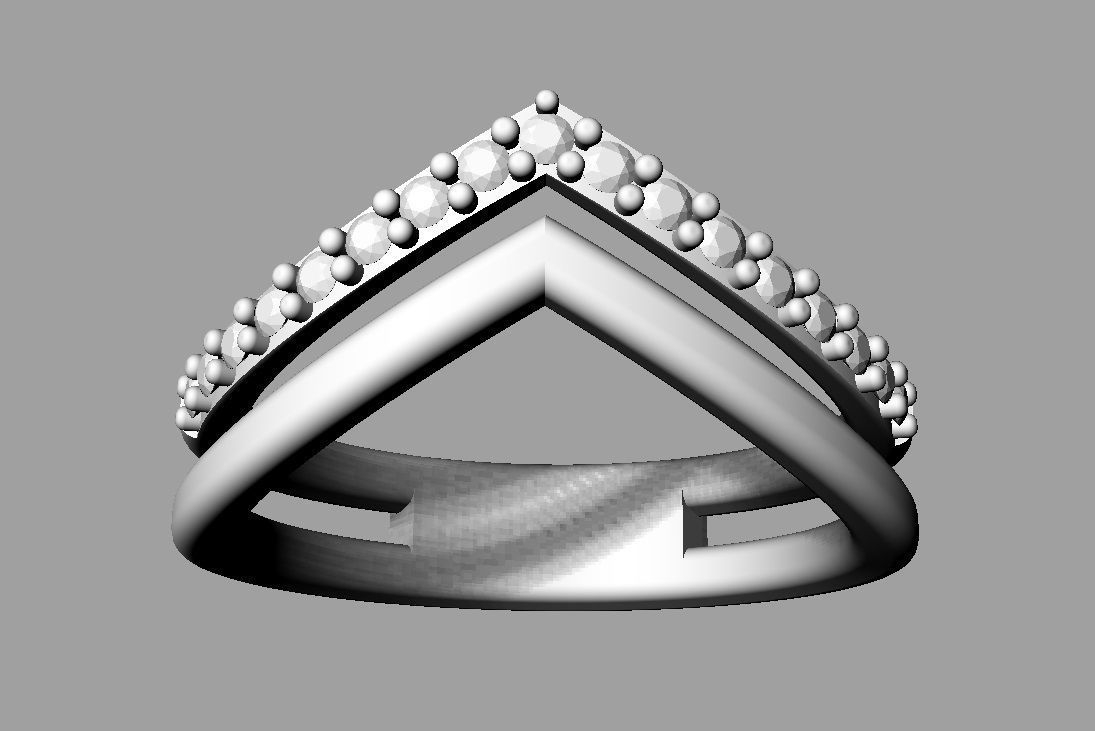 Double Ring 3D model 3D printable | CGTrader