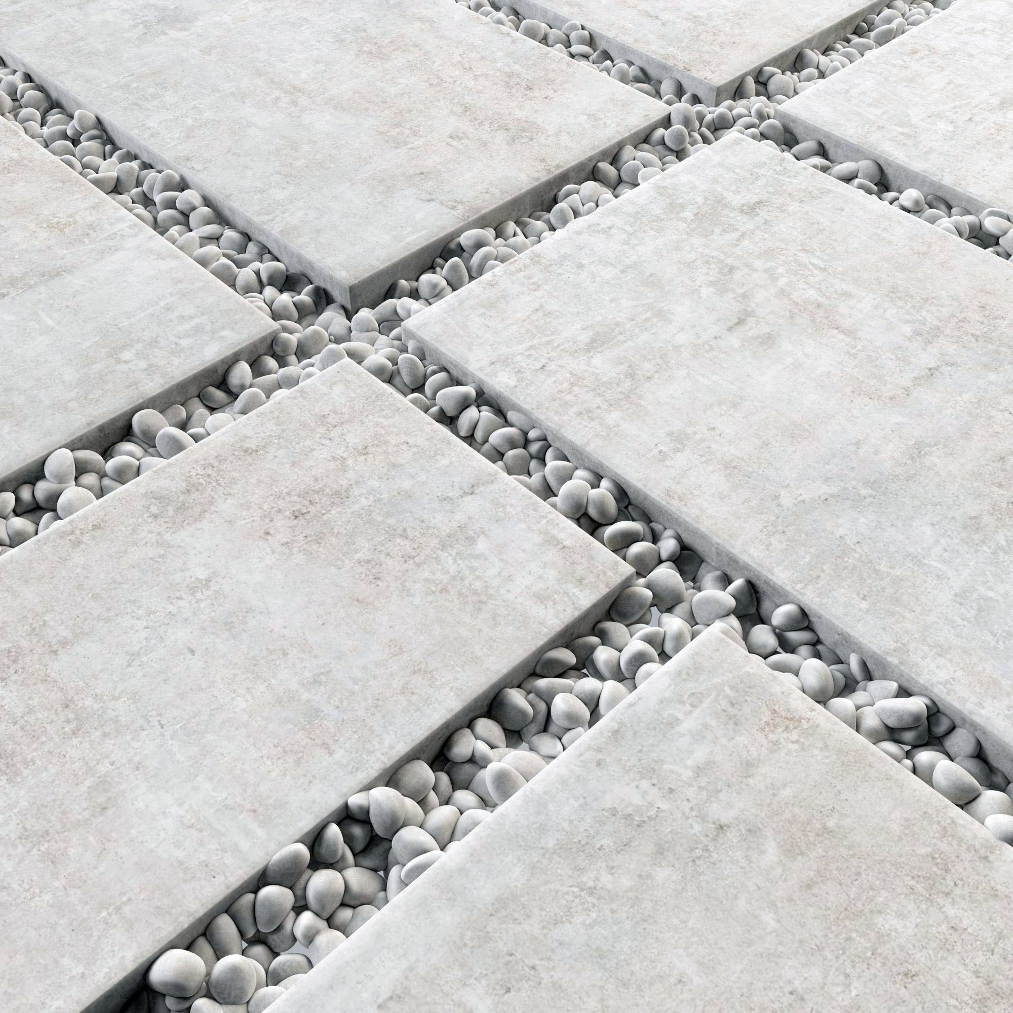Paving tile pebble n9 3D model | CGTrader