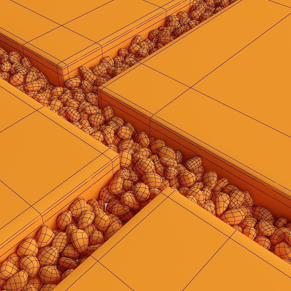 Paving tile pebble n10 3D model | CGTrader