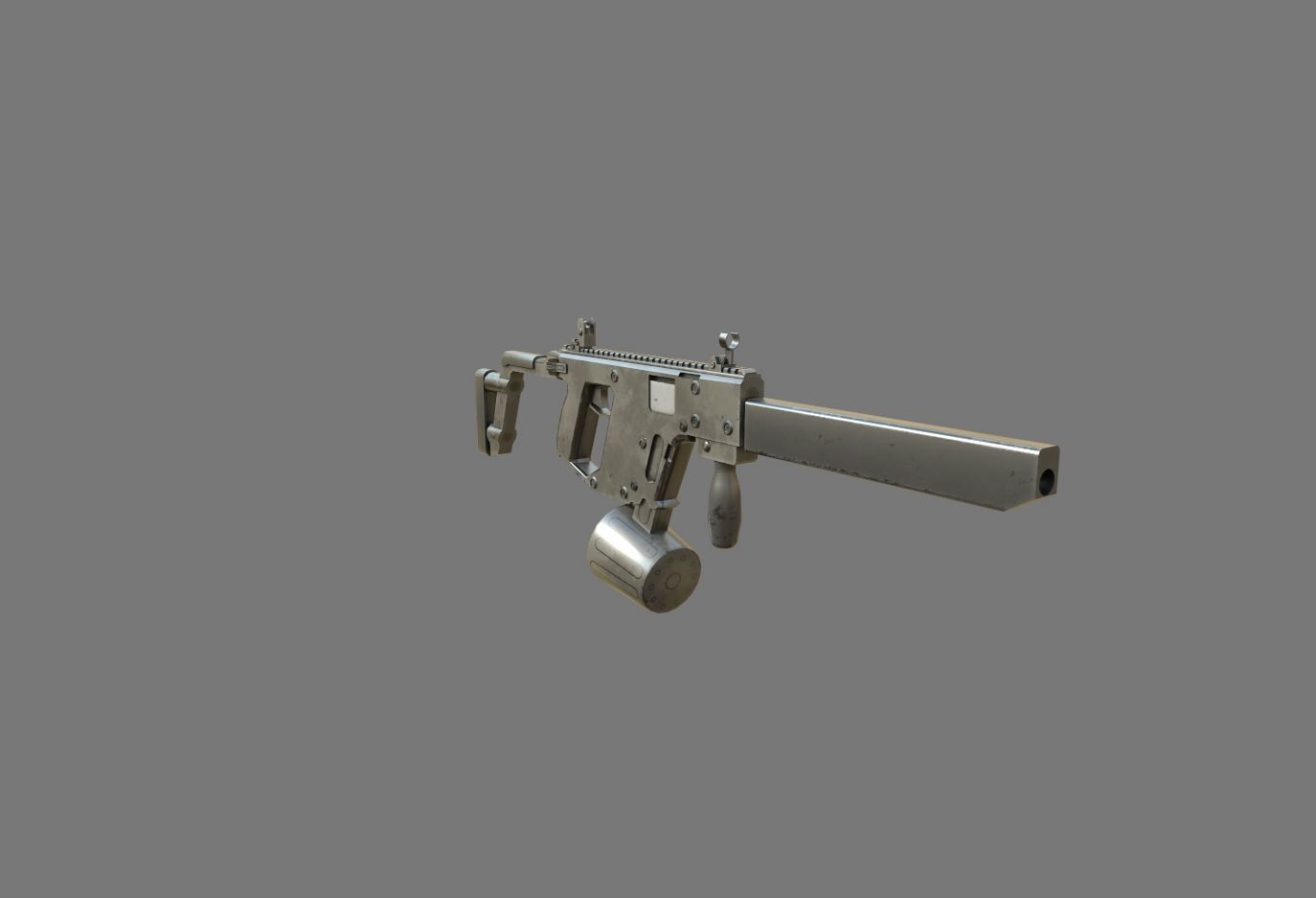 3D model SMG3 machine Gun - 3D game ready Model VR / AR / low-poly ...