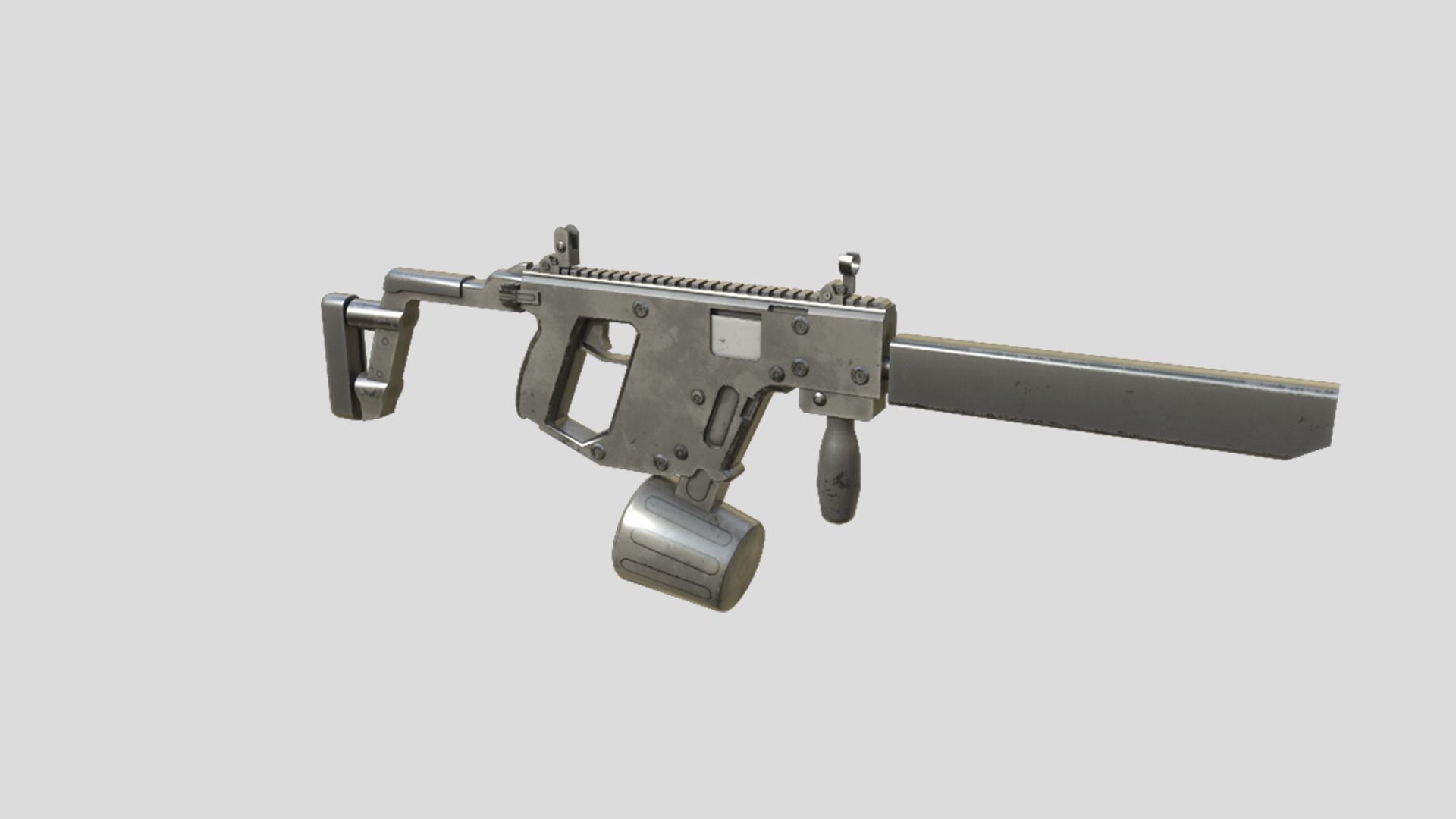 3D model SMG3 machine Gun - 3D game ready Model VR / AR / low-poly ...