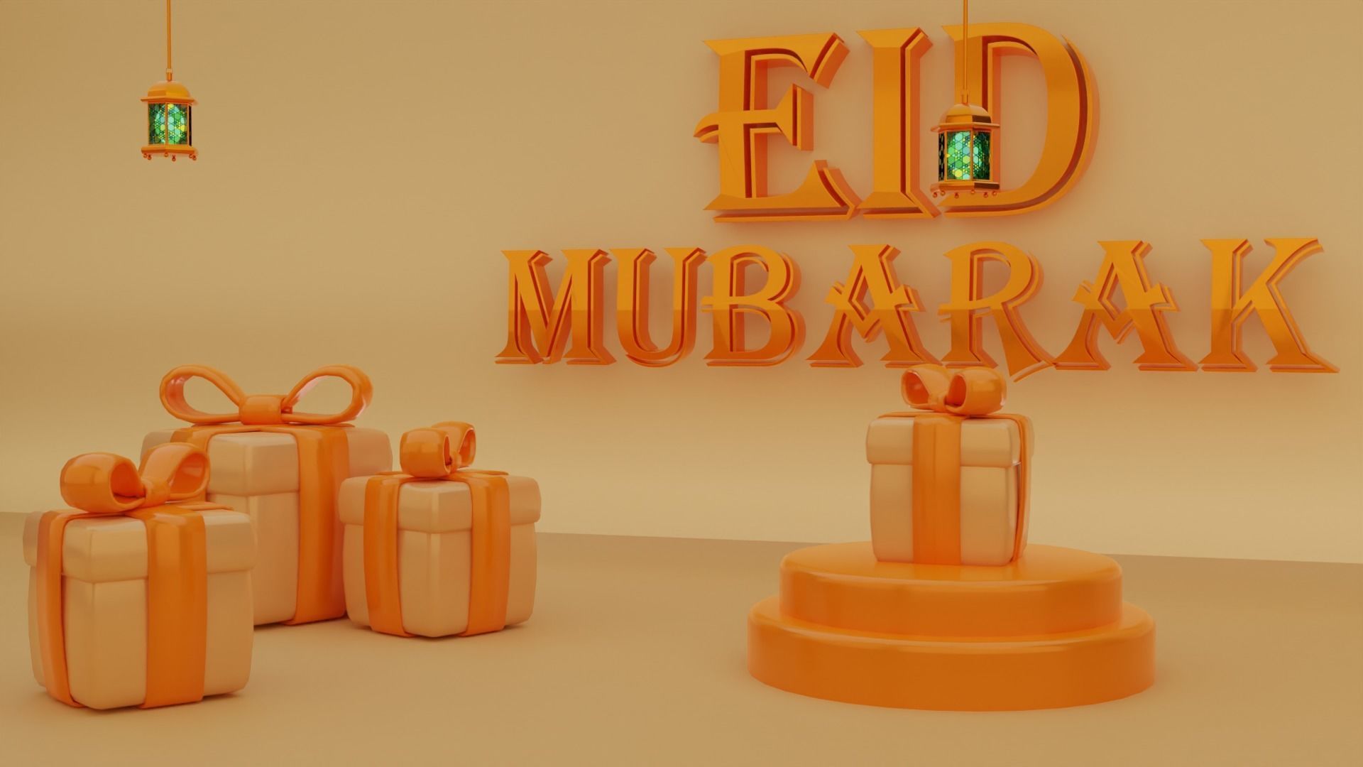 Ramadan festival scene model for eid 3D model | CGTrader