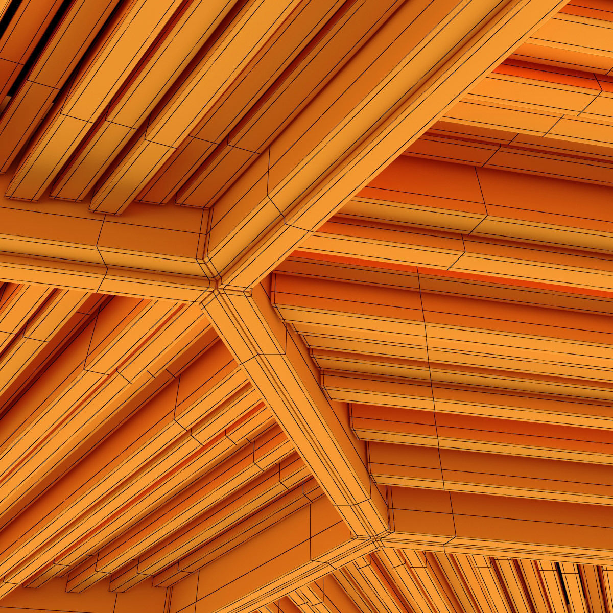 Ngon decor rail n5 3D model | CGTrader