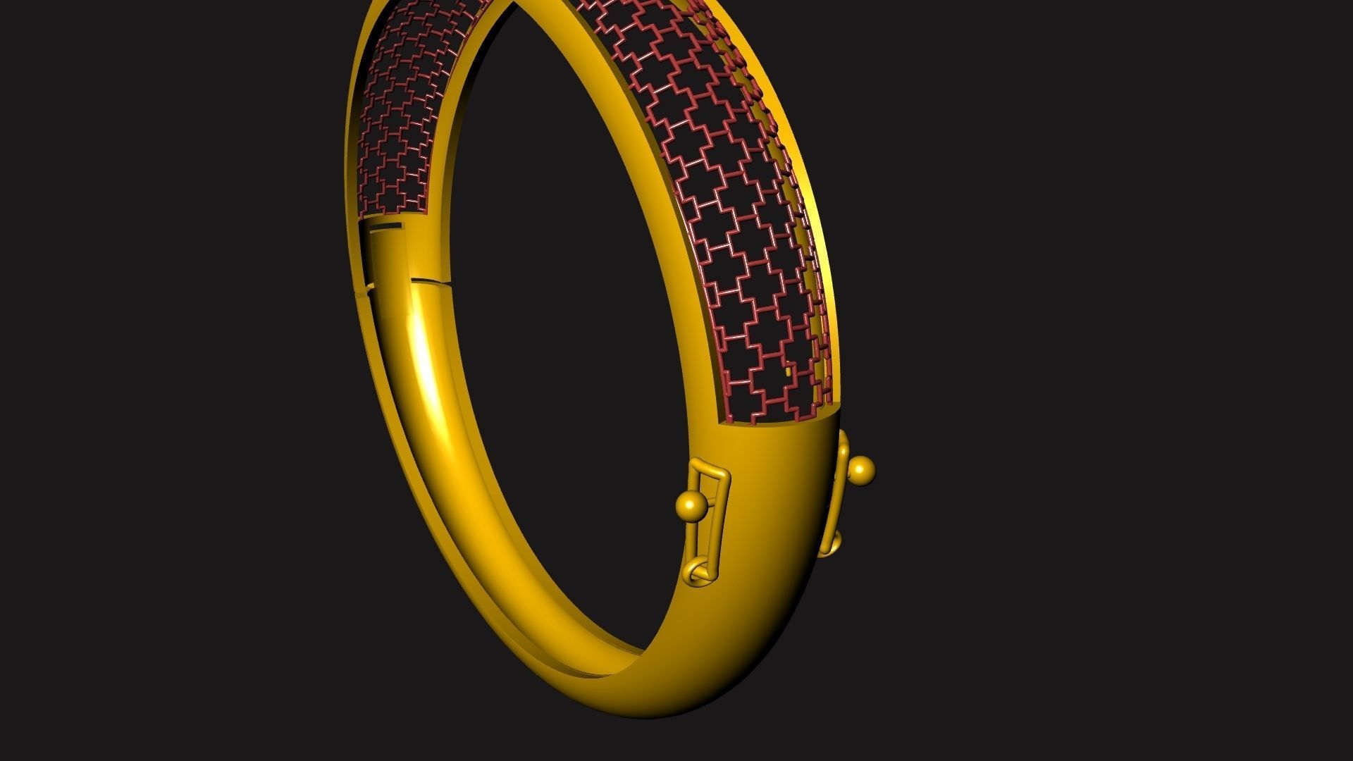 Jali Designer Bracelet Stl Verified 3D model 3D printable | CGTrader