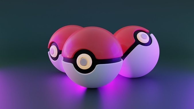 3D model Monster Ball Low-poly 3D Model VR / AR / low-poly | CGTrader