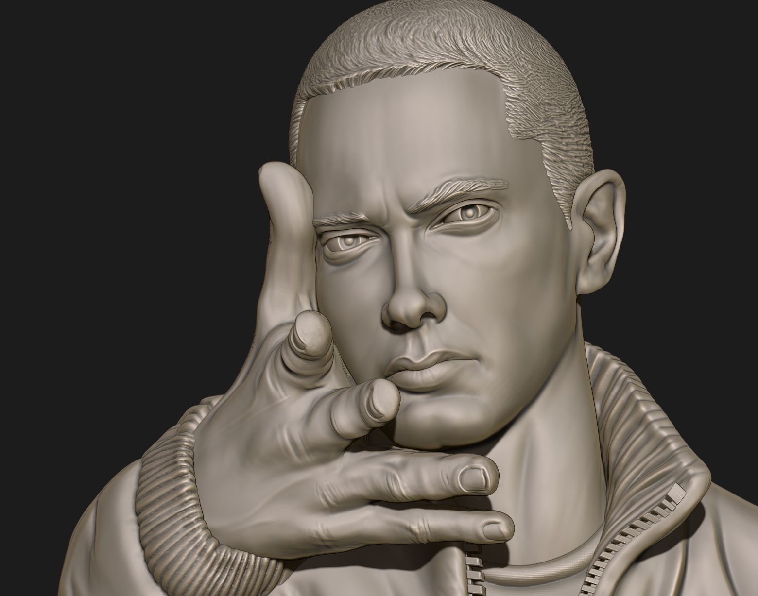 EMINEM Bas-Relief 3D Model - For Printing 3D print model 3D model 3D ...