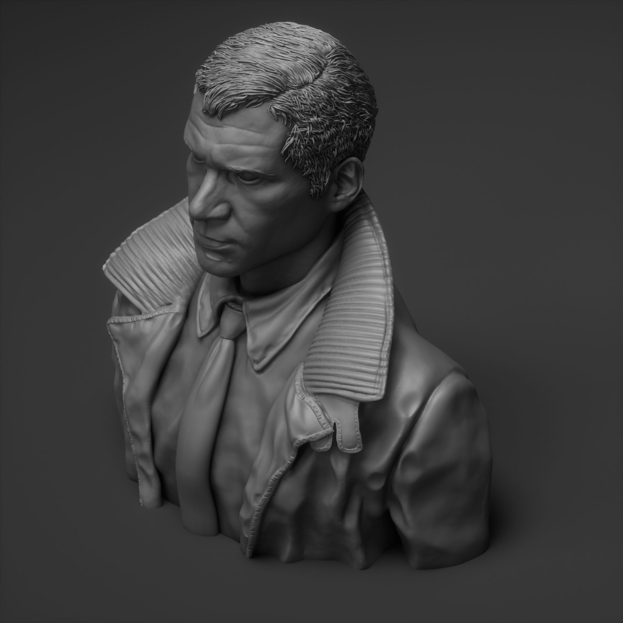Harrison Ford - Rick Deckard - Blade Runner 3D model 3D printable | CGTrader