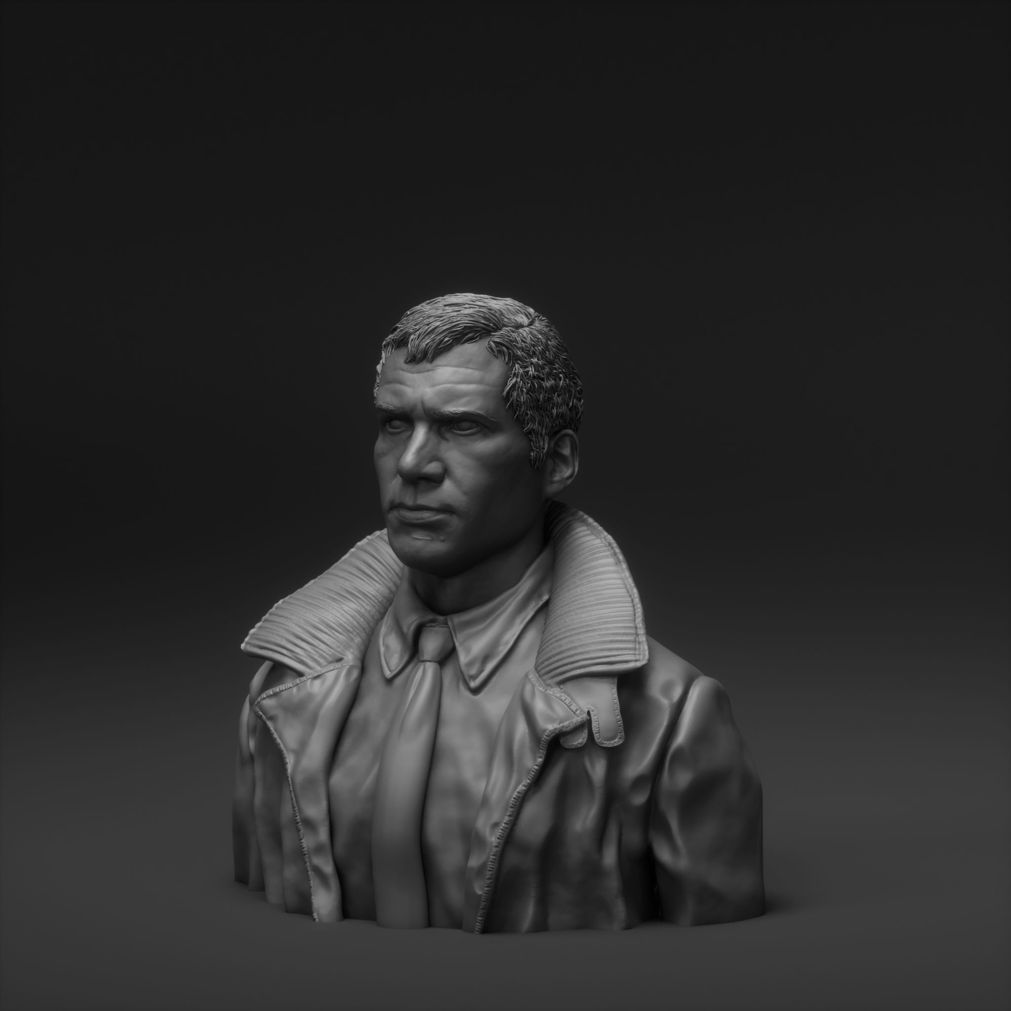 Harrison Ford - Rick Deckard - Blade Runner 3D model 3D printable ...