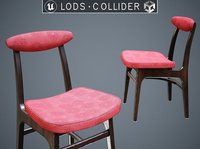 3D model Soviet Chair Variant 1 Dark VR / AR / low-poly | CGTrader