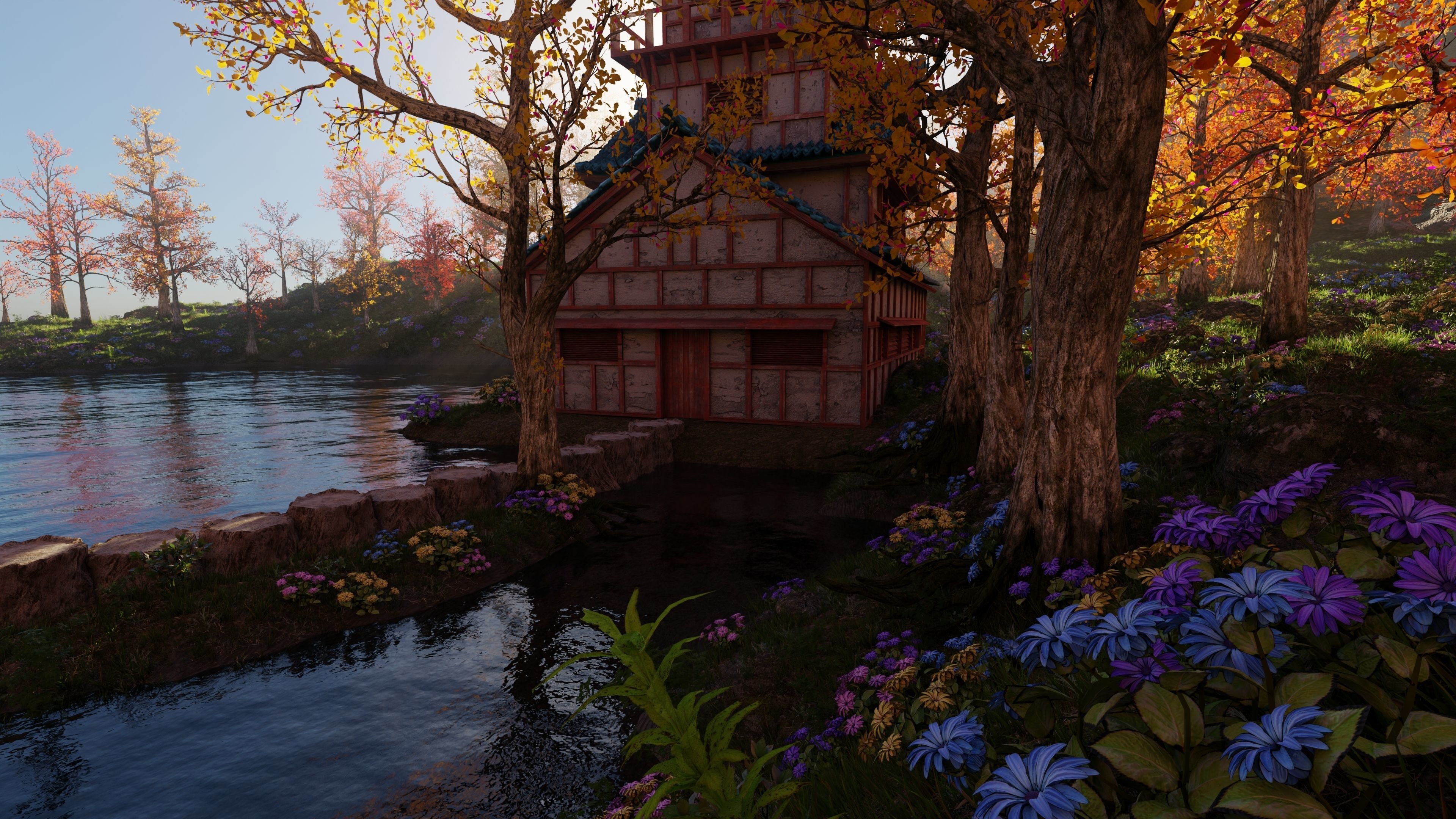 Japanese Scene 3D model | CGTrader